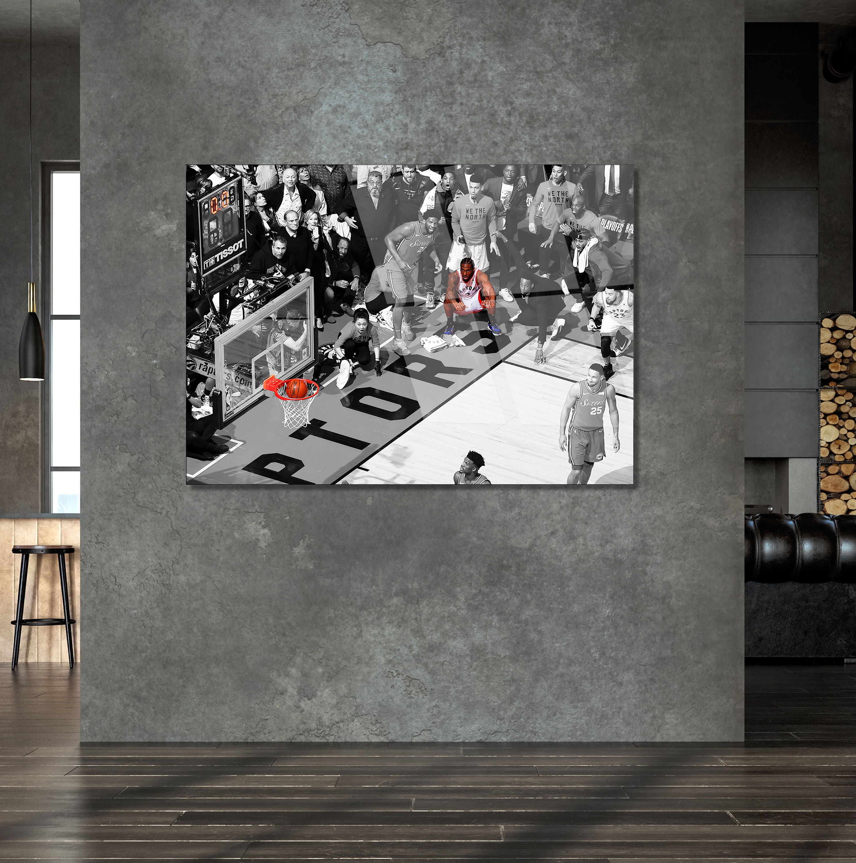 Kawhi Leonard Tempered Glass Wall Art Basketball Star Kawhi Leonard ...