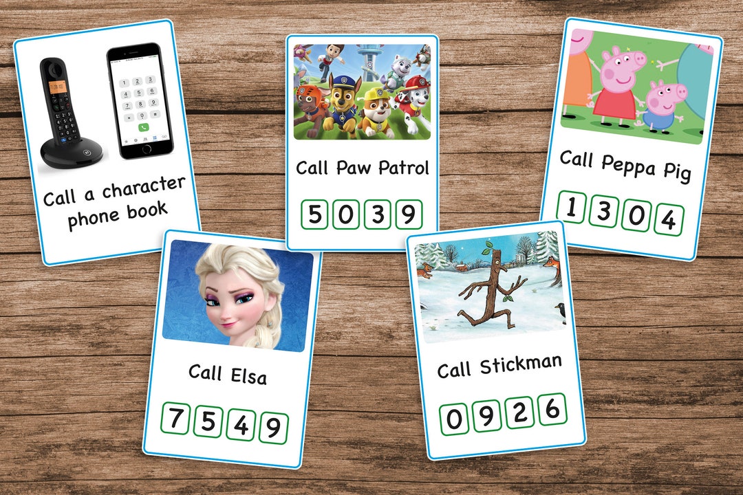 PRINTABLE Call a Character Phone Book Telephone Book - Etsy