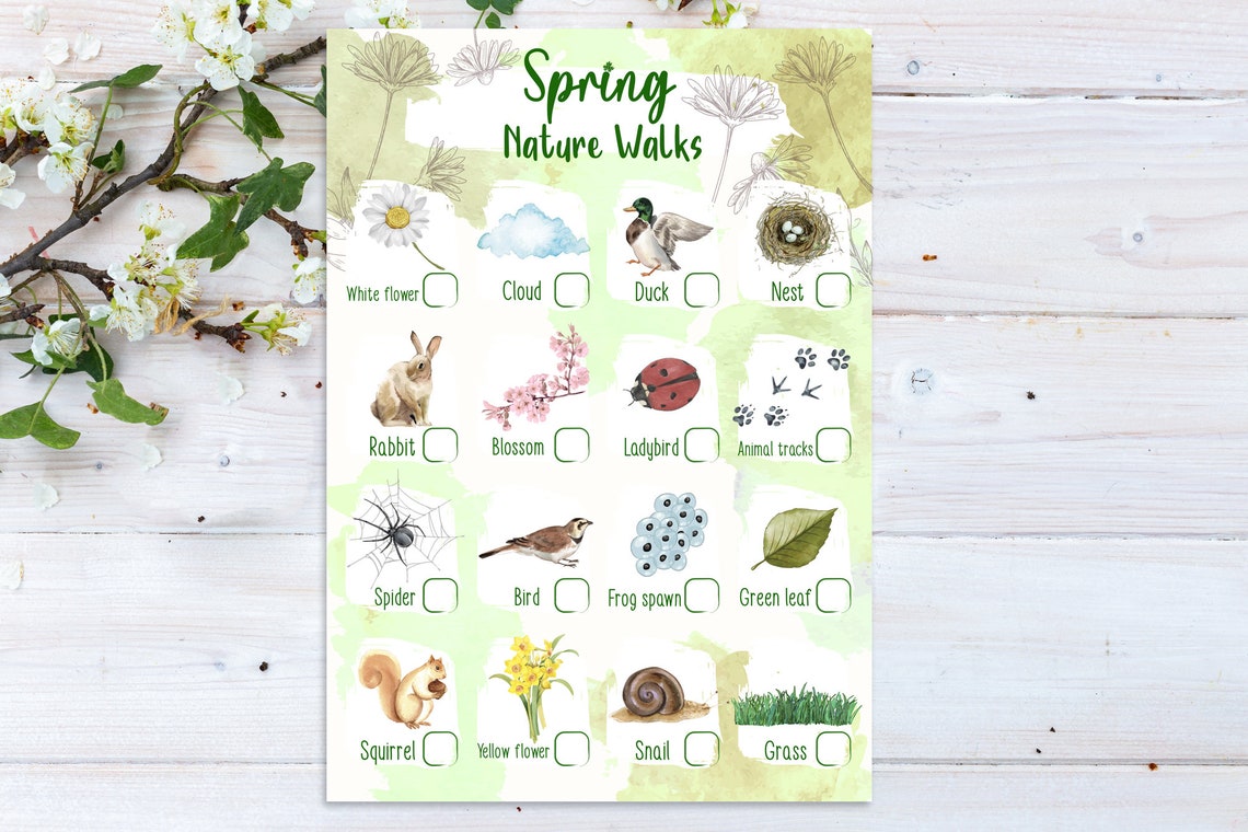 PRINTABLE, Instant Download, Spring, Summer, Autumn, Winter, Nature ...