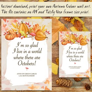 Instant Download, PRINTABLE A4 A6 Anne Green Gables, L.M. Montgomery ...