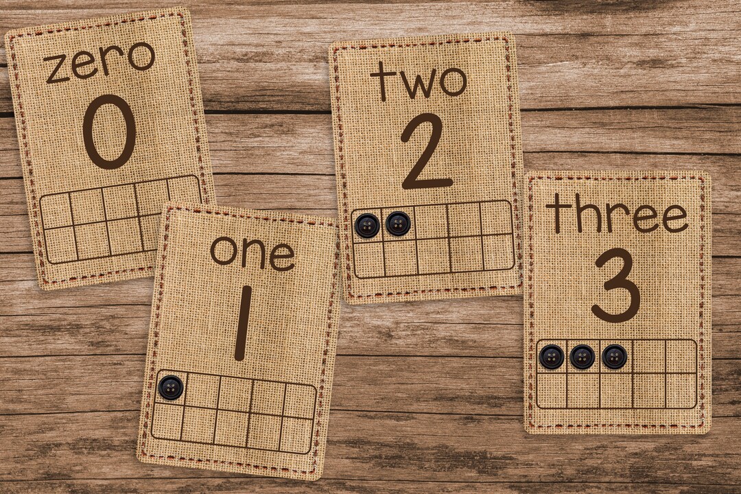 PRINTABLE, Hessian Effect, Ten Frame, Counting, Numeracy, 0-10, Number ...