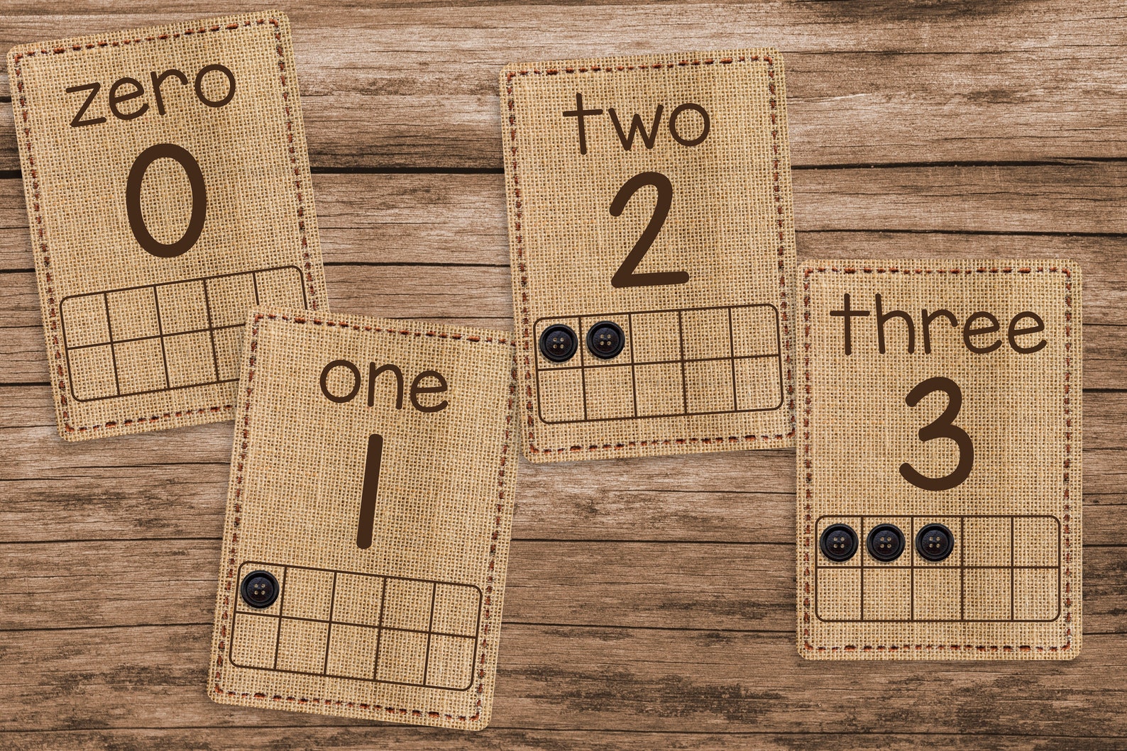 PRINTABLE Hessian Effect Ten Frame Counting Numeracy - Etsy