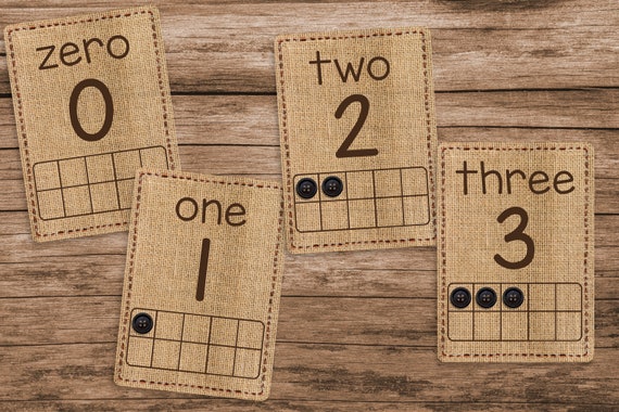 PRINTABLE Hessian Effect Ten Frame Counting Numeracy - Etsy