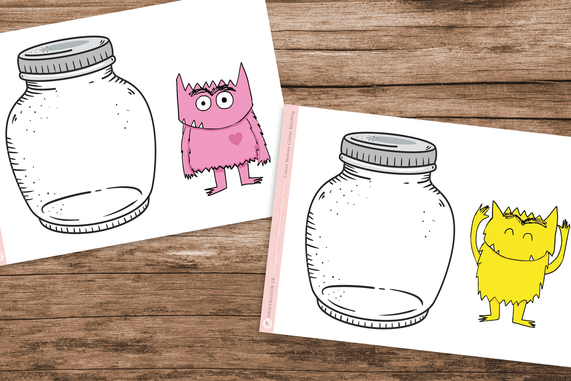 PRINTABLE Colour Monster Emotions Feelings Colours - Etsy Australia