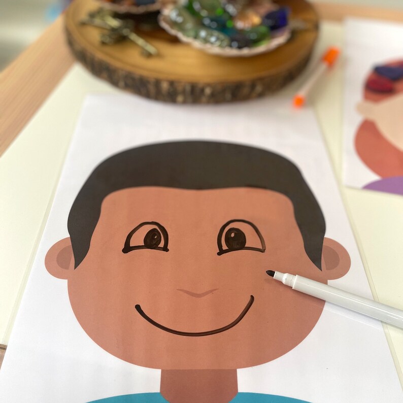 PRINTABLE, Download, DIY. Blank Faces, Understanding Emotions, Loose ...