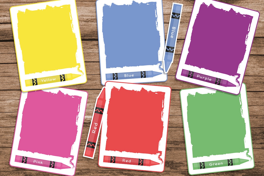 PRINTABLE, Colours, Crayons, Colour Recognition, Toddler, Preschool ...