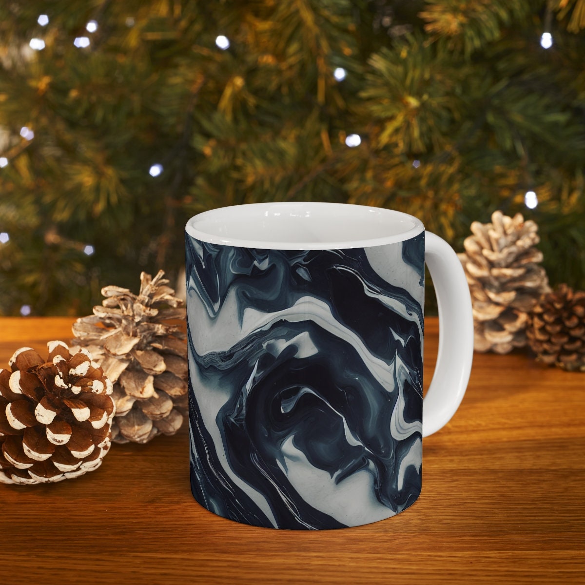Black Marble Textures Mug Marble Mugs Coffee Mug Home - Etsy