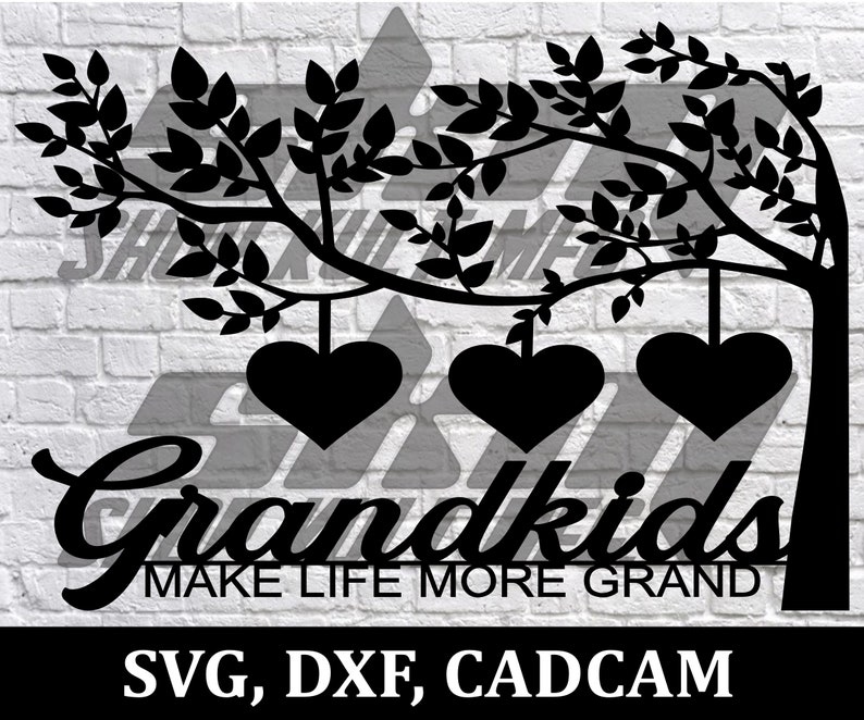 Grandkids Make Life More Grand Tree Digital File - Etsy