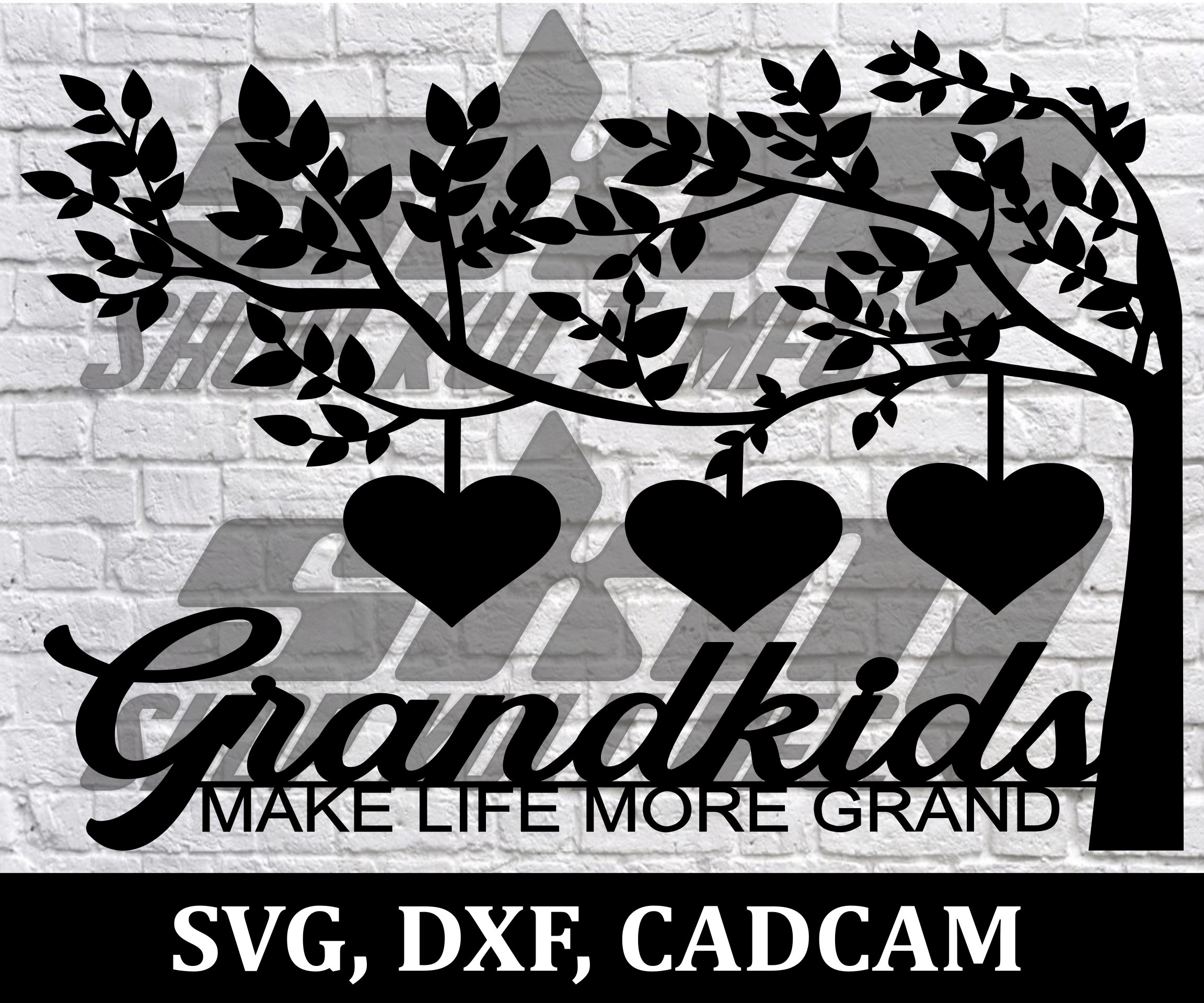 Grandkids Make Life More Grand Tree Digital File - Etsy
