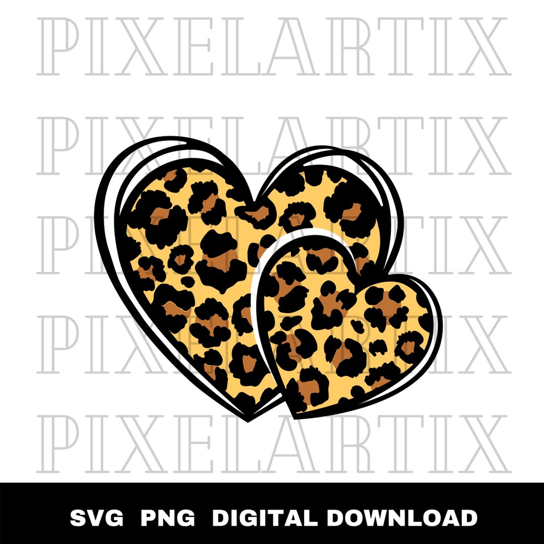 Leopard Heart SVG Leopard Print SVG Leopard Print Cut File Leopard ...