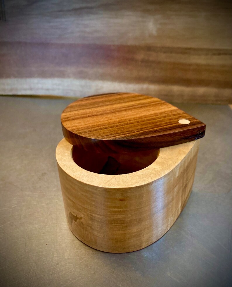 Wooden Salt Cellar Handmade - Etsy