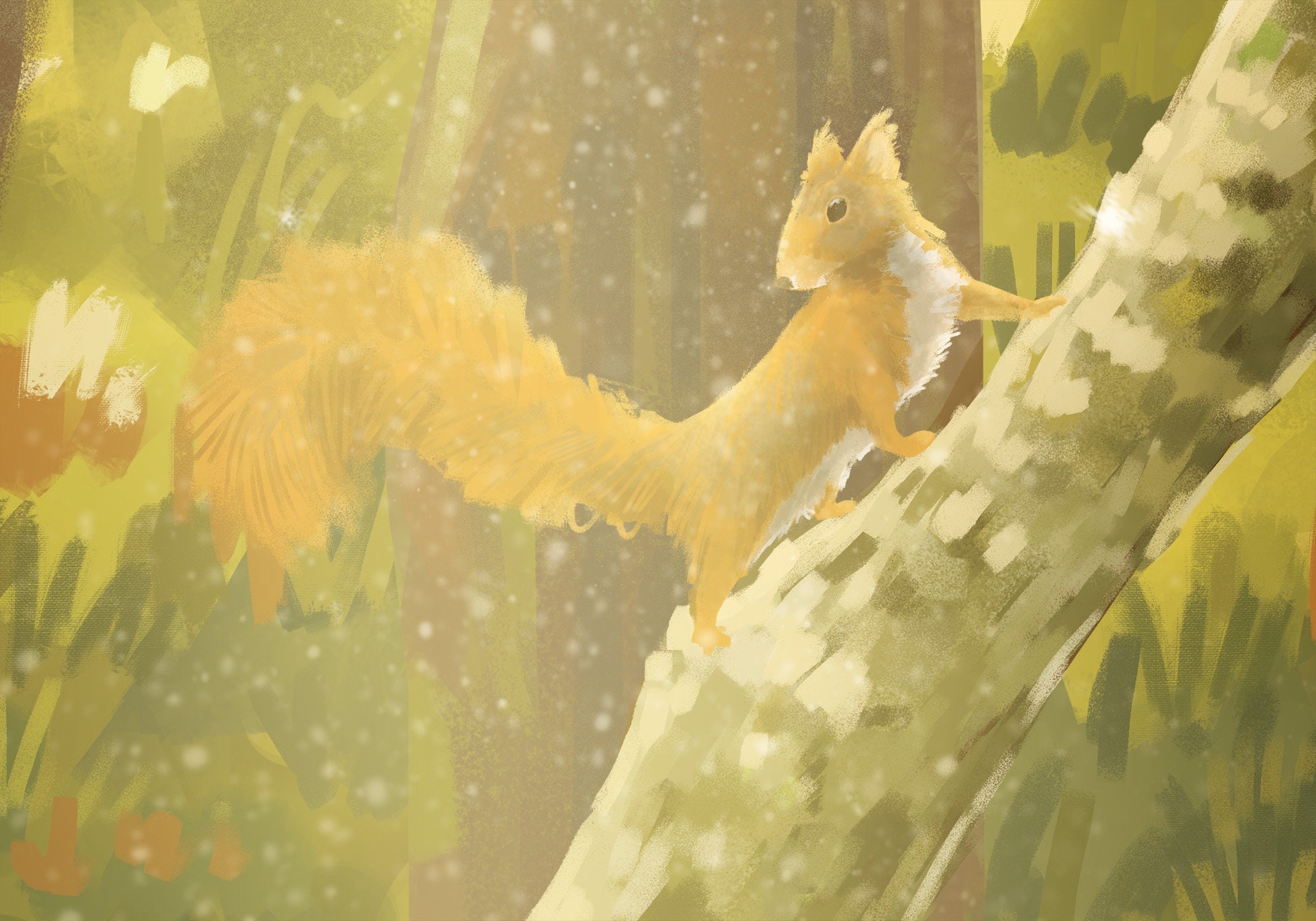 Children Wallpaper - ON ANY SIZE - Magic Mouse Forest - Etsy