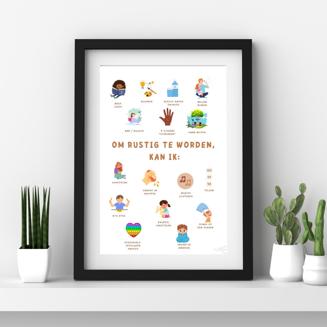 Printable Emotion Regulation Poster | to Calm Down I Can (compact ...