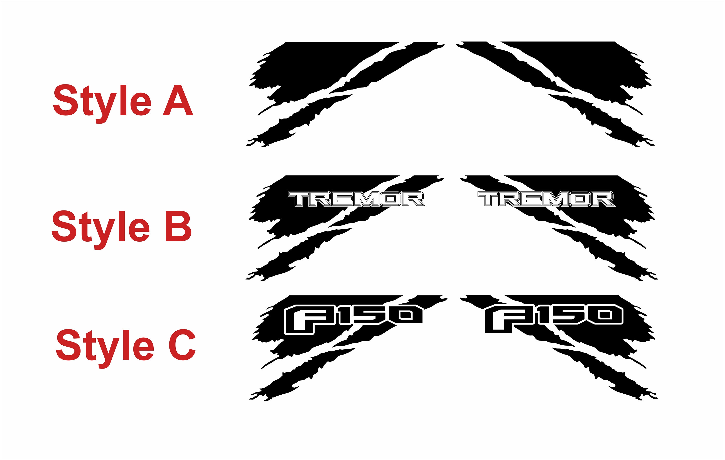Side Rocker Panel Graphics Stripe Vinyl Decals Fits Ford F150 2021-2025 ...
