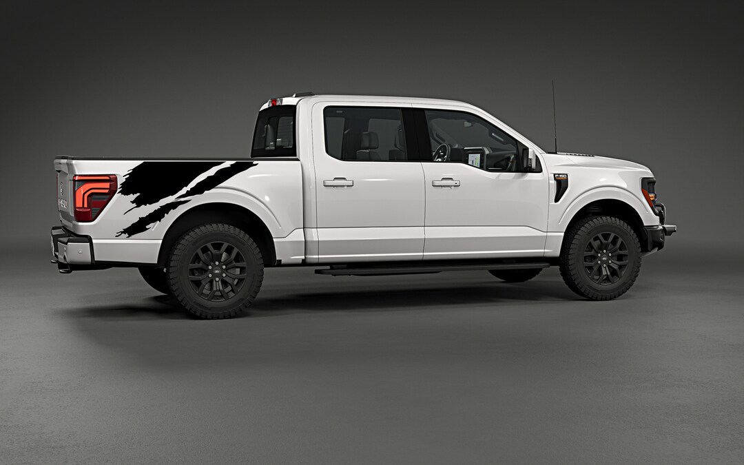 Side Rocker Panel Graphics Stripe Vinyl Decals Fits Ford F150 2021-2025 ...