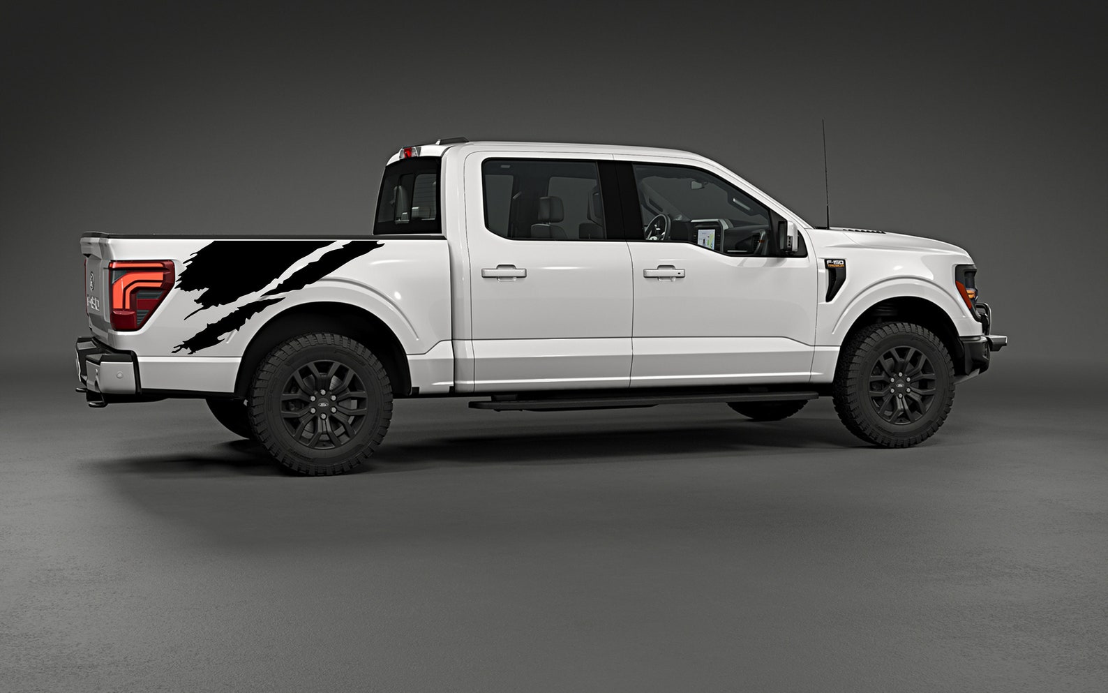 Side Rocker Panel Graphics Stripe Vinyl Decals Fits Ford F150 2021-2025 ...