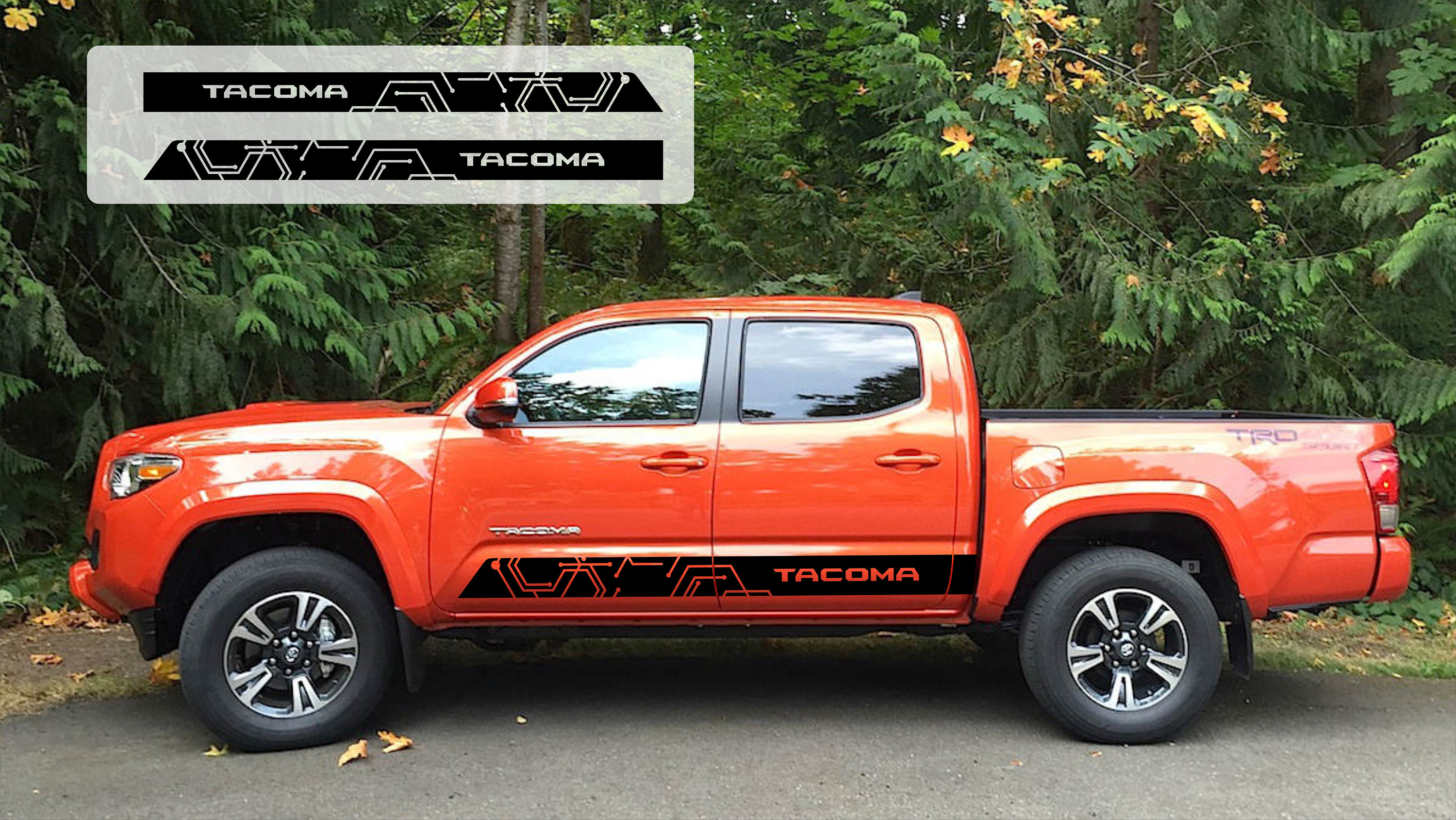NEW!!! TRD PRO!!! Side Rocker Panel Vinyl Decal Fits Toyota Tacoma 2016 ...