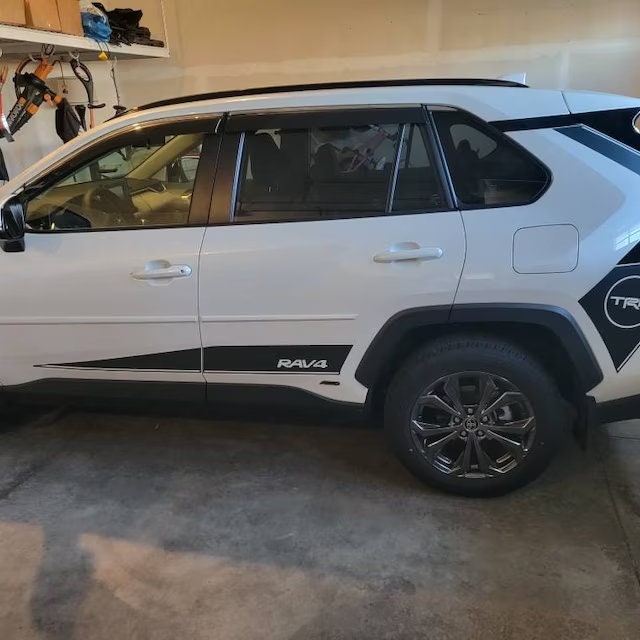 UNIQUE Side Body Stripes Decals Stickers Graphic Kit Fits Toyota Rav4 ...