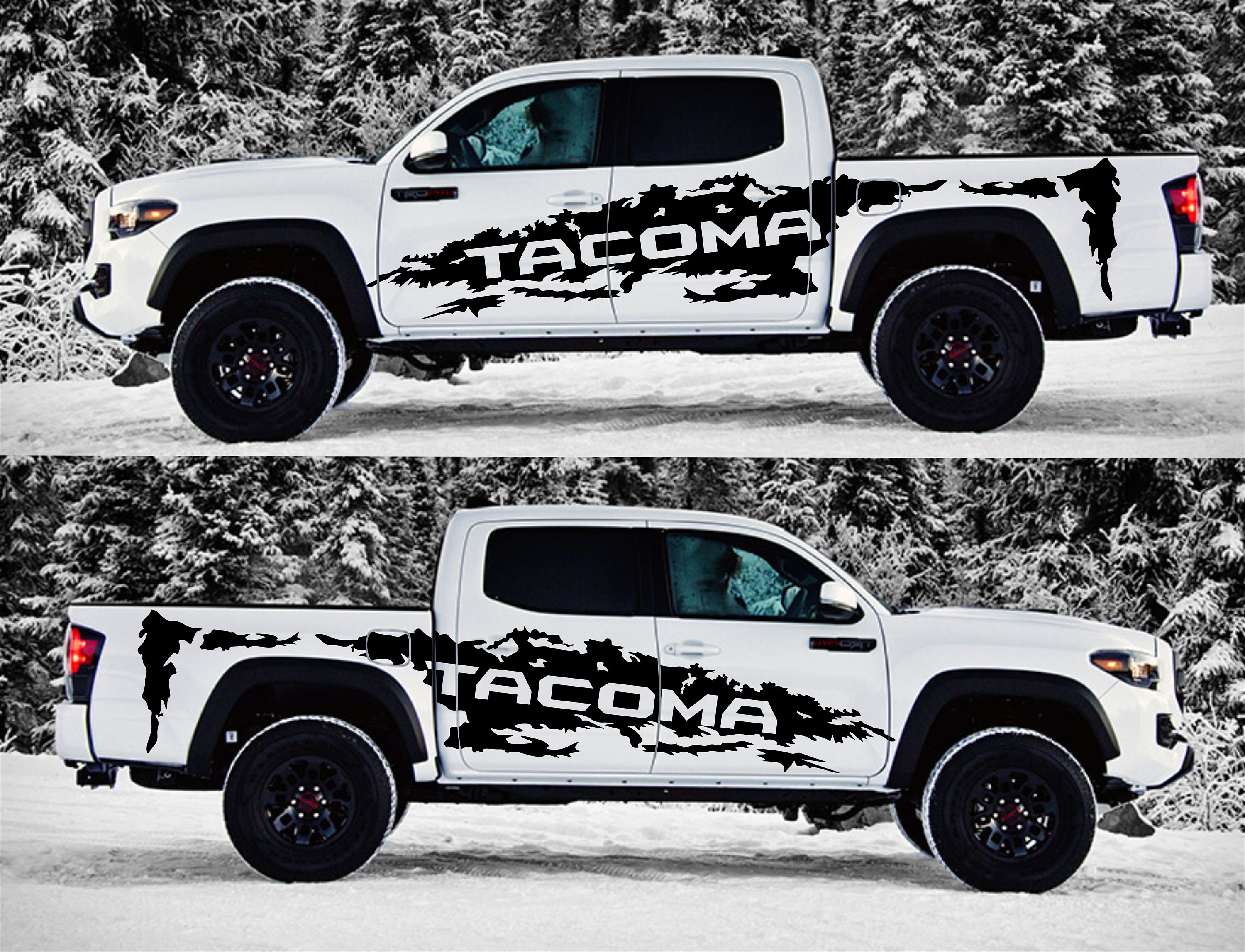 EXTRA LARGE!!! SIDE Vinyl Decal Fits Toyota Tacoma 2016 - 2021 Sticker ...