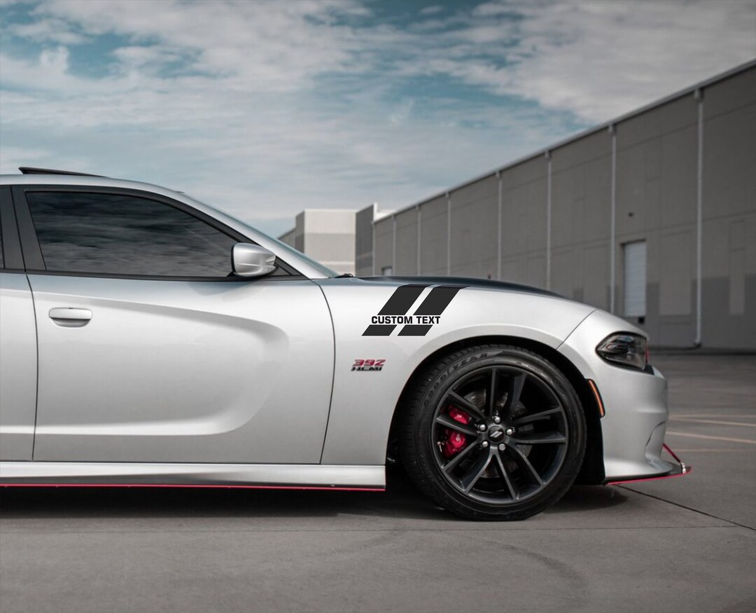 NEW! Custom Text! Hash Stripes Vinyl Decal Sticker Graphics Kit Fits ...