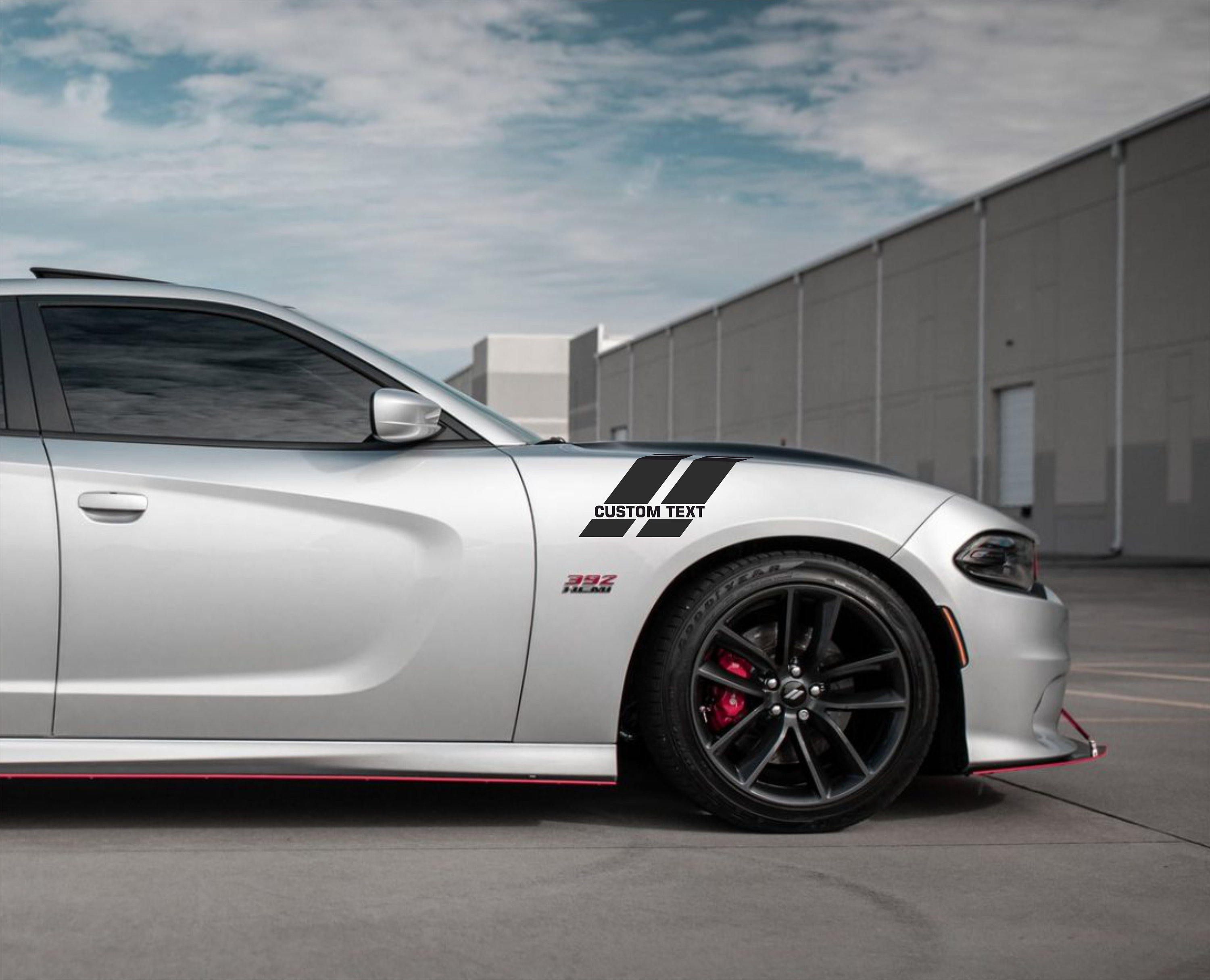 NEW Custom Text Hash Stripes Vinyl Decal Sticker Graphics Kit Fits ...