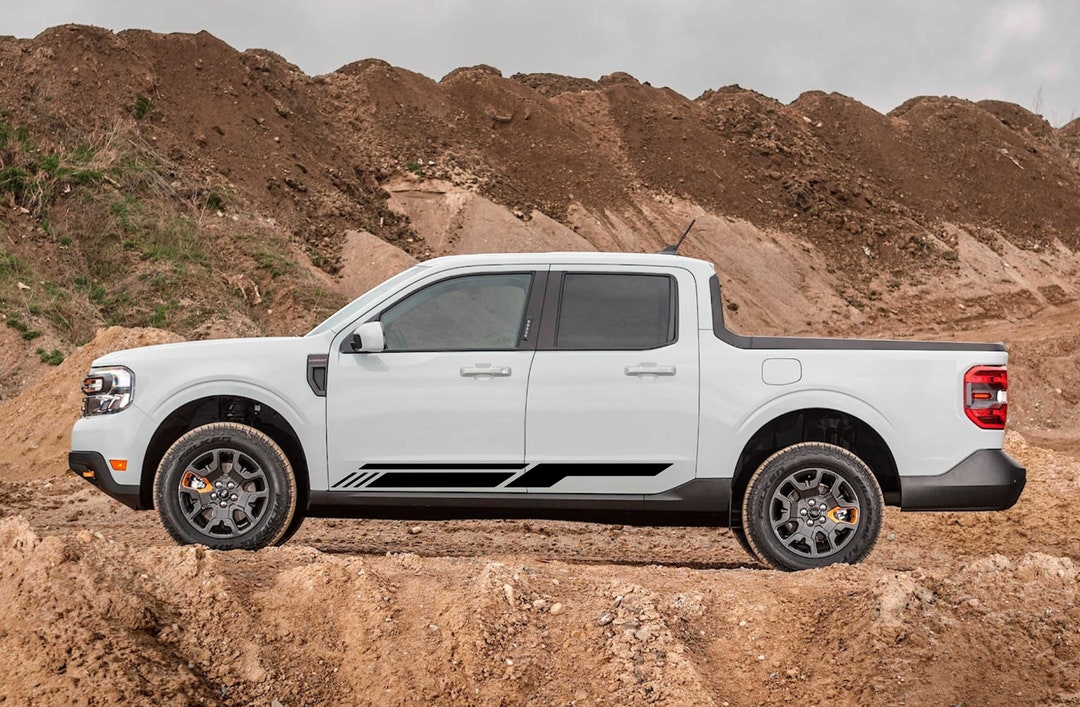 Side Rocker Panel Graphics Stripe Decals Vinyl Fits Ford Maverick 2021 ...