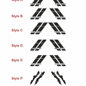 NEW! Custom Text! Hash Stripes Vinyl Decal Sticker Graphics Kit Fits ...