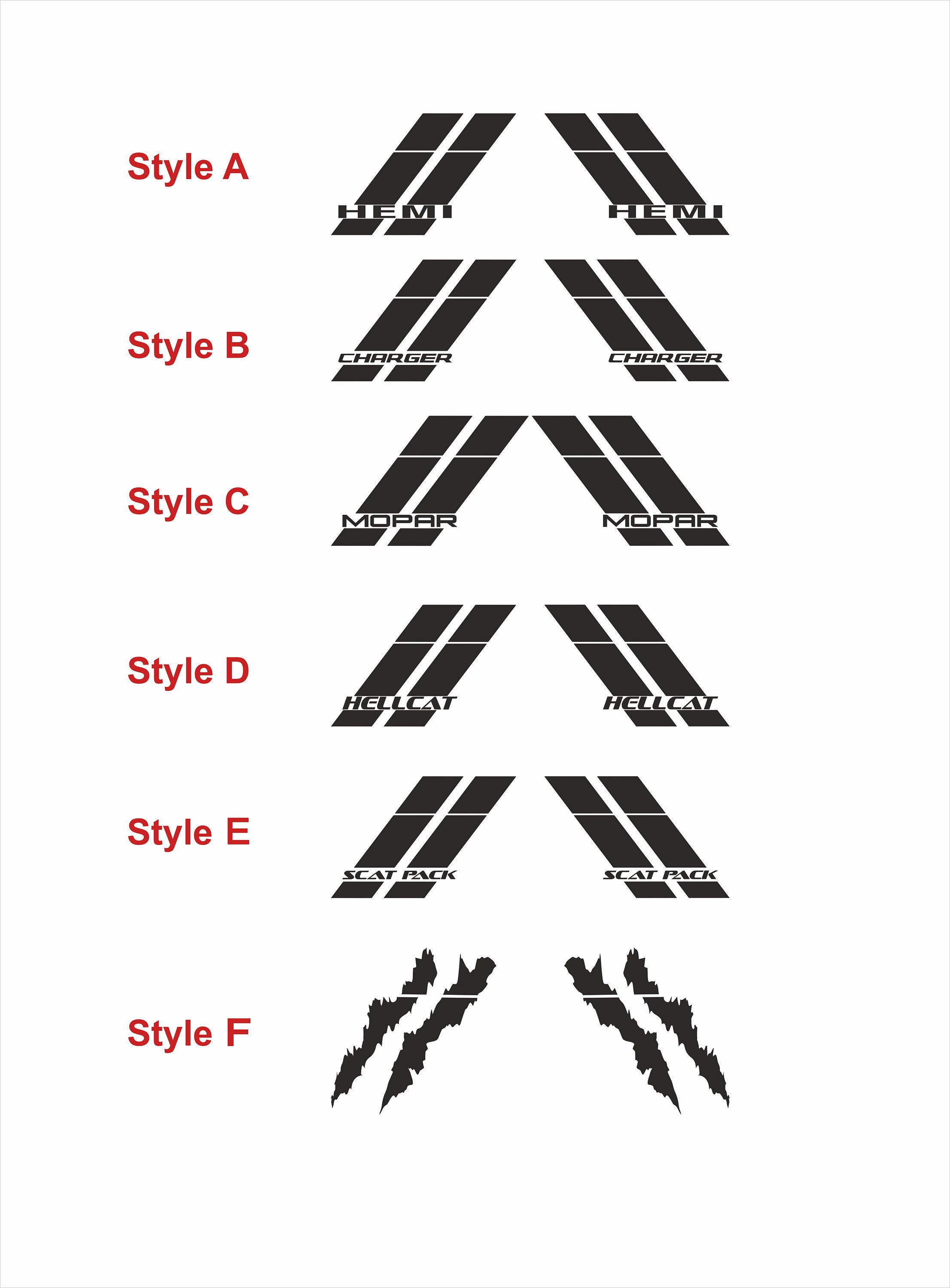 NEW Custom Text Hash Stripes Vinyl Decal Sticker Graphics Kit Fits ...