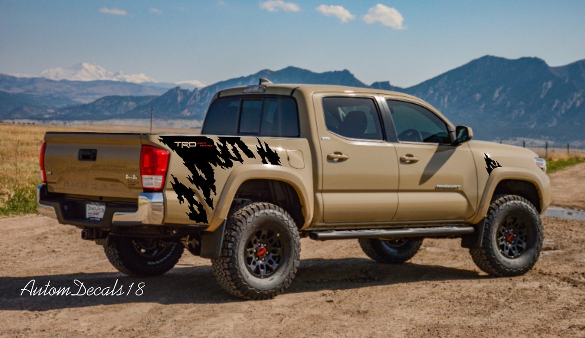 New TRD OFF ROAD Side Bed Vinyl Decal Fits Toyota Tacoma 2016 2021 ...