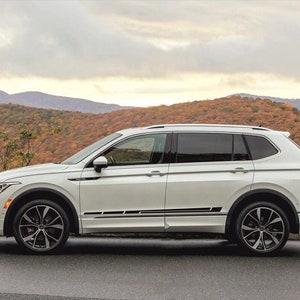 Side Rocker Panel Graphics Stripe Vinyl Decals Fits Volkswagen Tiguan ...