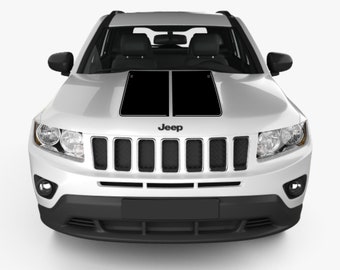 NEW Hood Vinyl Decal Fits JEEP COMPASS 2017-2021 Sticker Graphics Kit ...