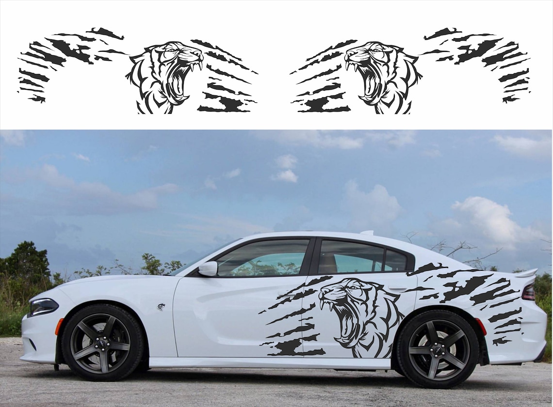 New HUGE SIDE Vinyl Decal Fits Dodge Charger 2015 2021 Sticker Graphics ...