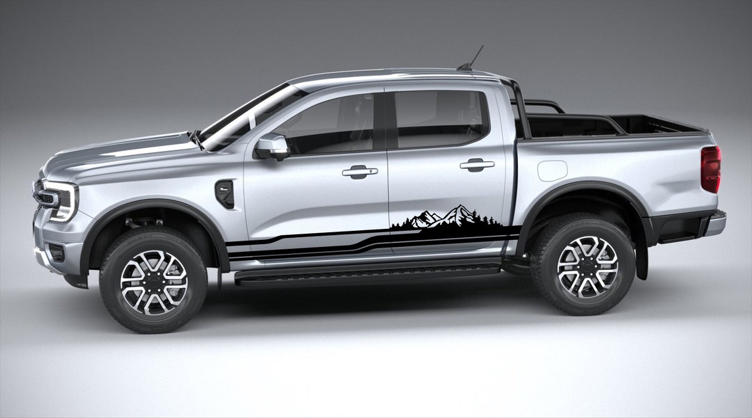 Side Rocker Panel Graphics Stripe Vinyl Decals Fits Ford Ranger 2021 ...