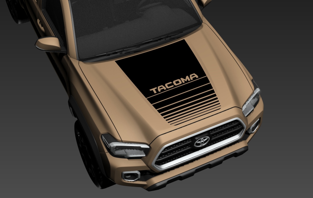 LATEST!!! Hood Vinyl Decal Fits Toyota Tacoma 2016 - 2021 Sticker ...