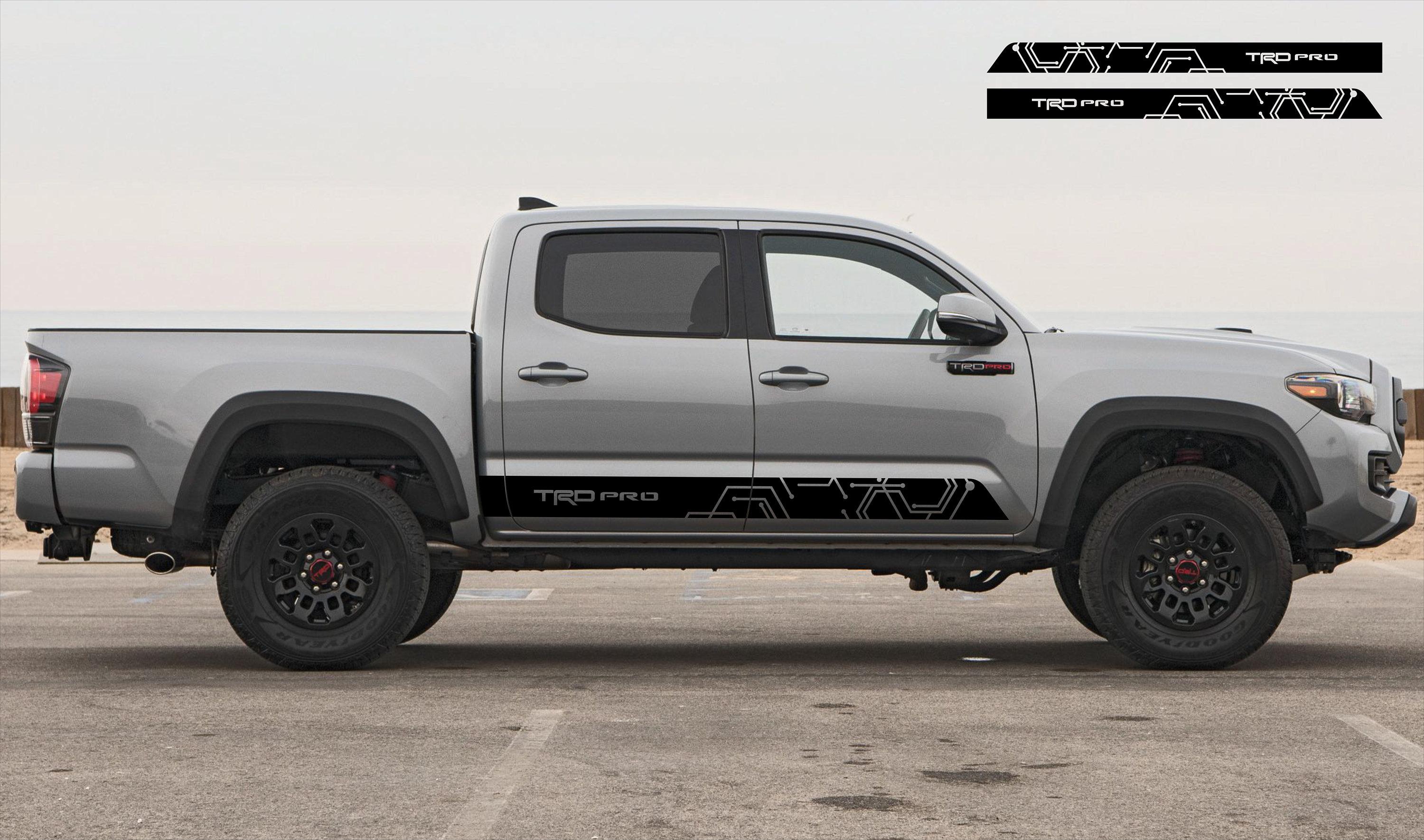 NEW!!! TRD PRO!!! Side Rocker Panel Vinyl Decal Fits Toyota Tacoma 2016 ...