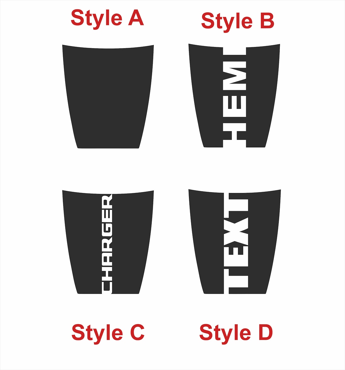 PERSONALIZED! HOOD Vinyl Decal Fits Dodge CHARGER 2015 - 2021 Sticker ...