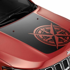 NEW! Hood Vinyl Decal Fits JEEP COMPASS 2017-2021 Sticker Graphics Kit ...