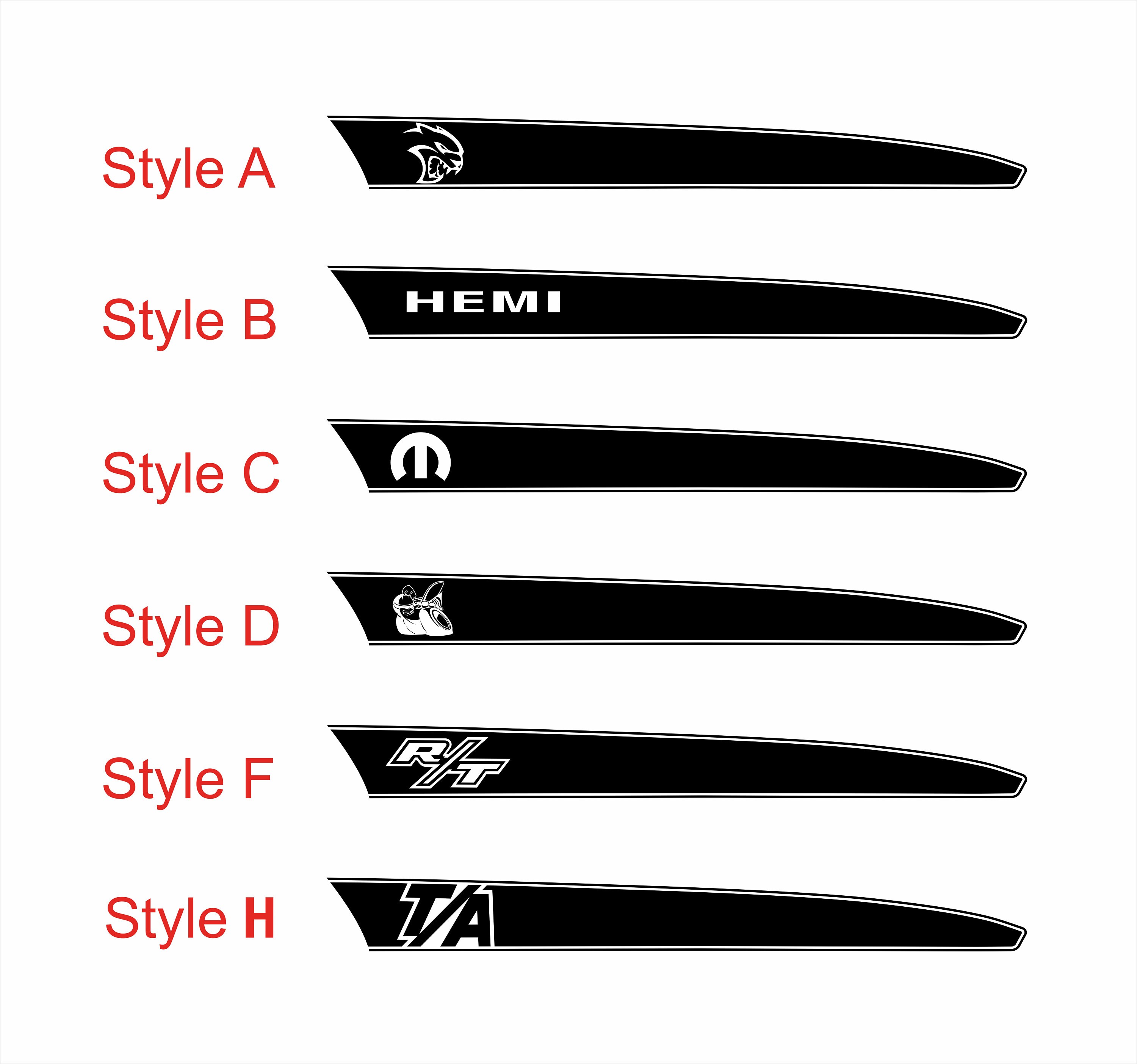 NEW! Classic Retro Vinyl Stripes Decals Stickers Graphic Kit Fits 2015 ...
