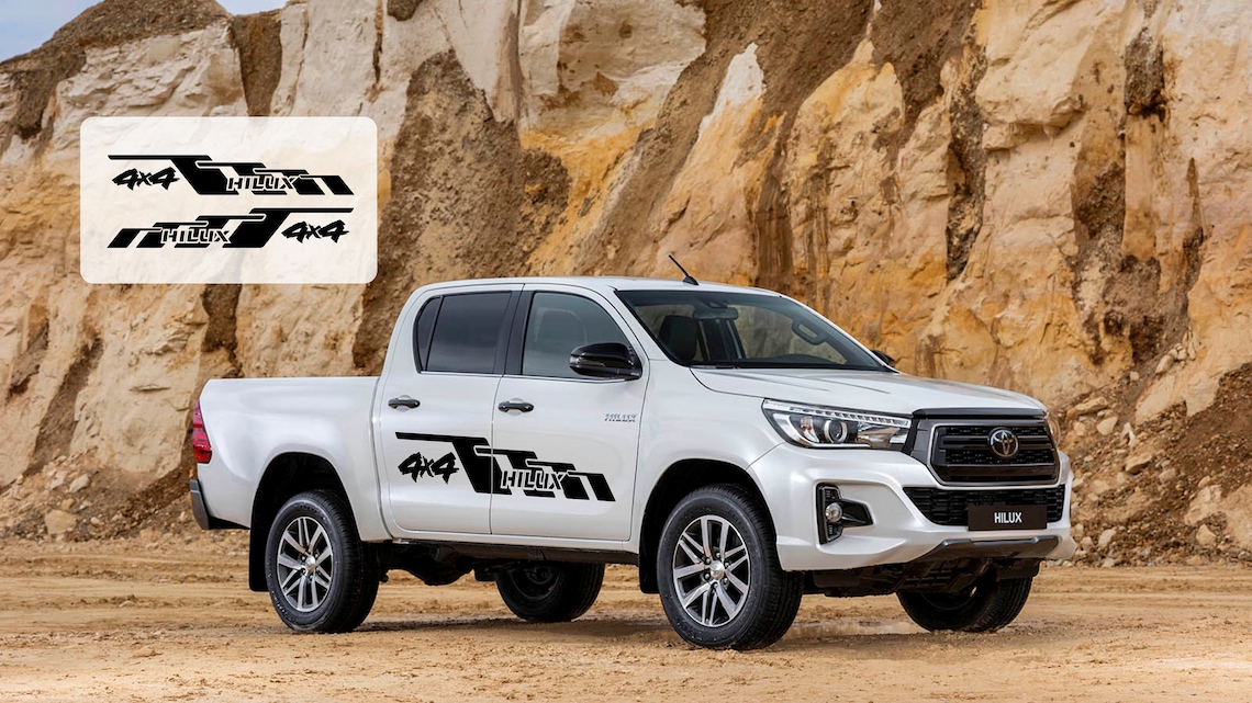 LARGE SIDE Vinyl Decal Fits Toyota Hilux Sticker Graphics Kit - Etsy