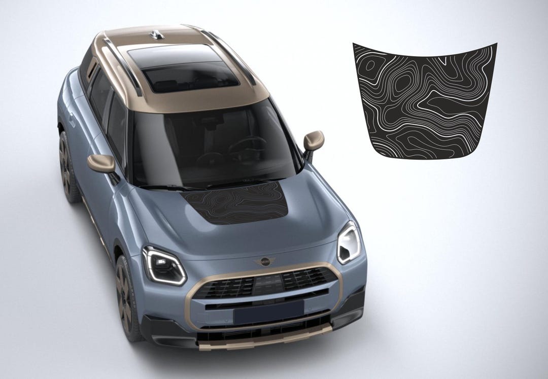 Premium Hood Decal for Mini Cooper S U25 Countryman 2025–2026 – Custom ...