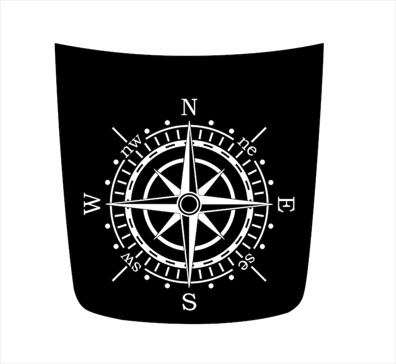 COMPASS Hood Vinyl Decal Fits JEEP COMPASS 2017 2019 Sticker Graphics ...