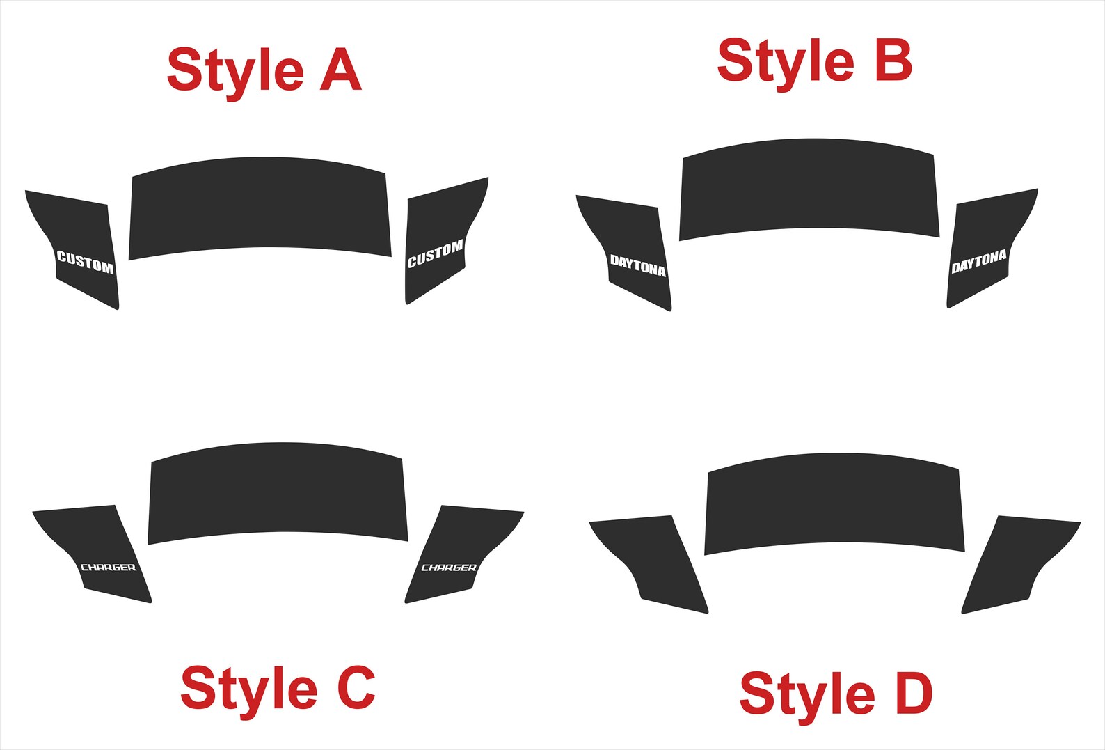 NEW CUSTOM TEXT Tailband Vinyl Decal Sticker Graphics Kit - Etsy
