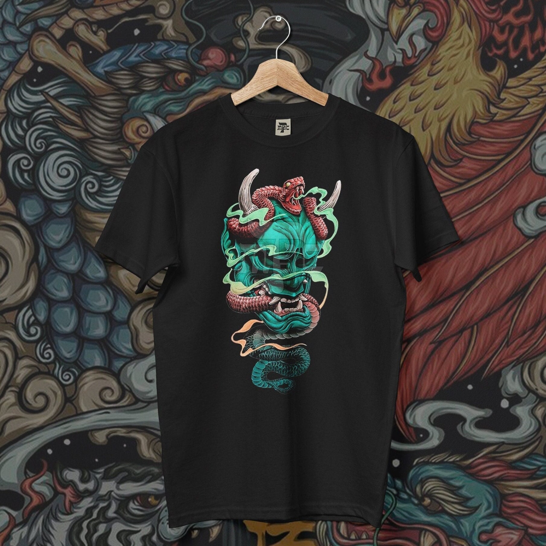 Oni Mask / Japan Shirt / Streetwear / Unisex / 100% Cutton. - Etsy