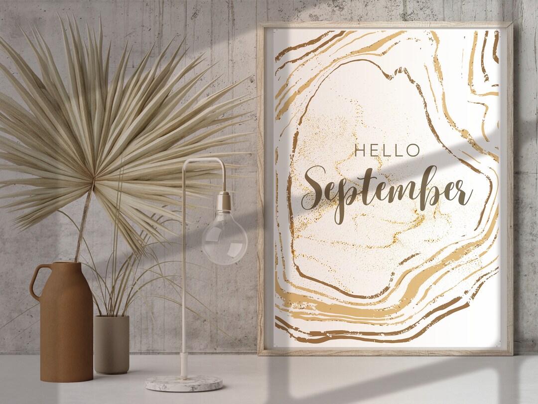 Hello September Poster Printable - Etsy