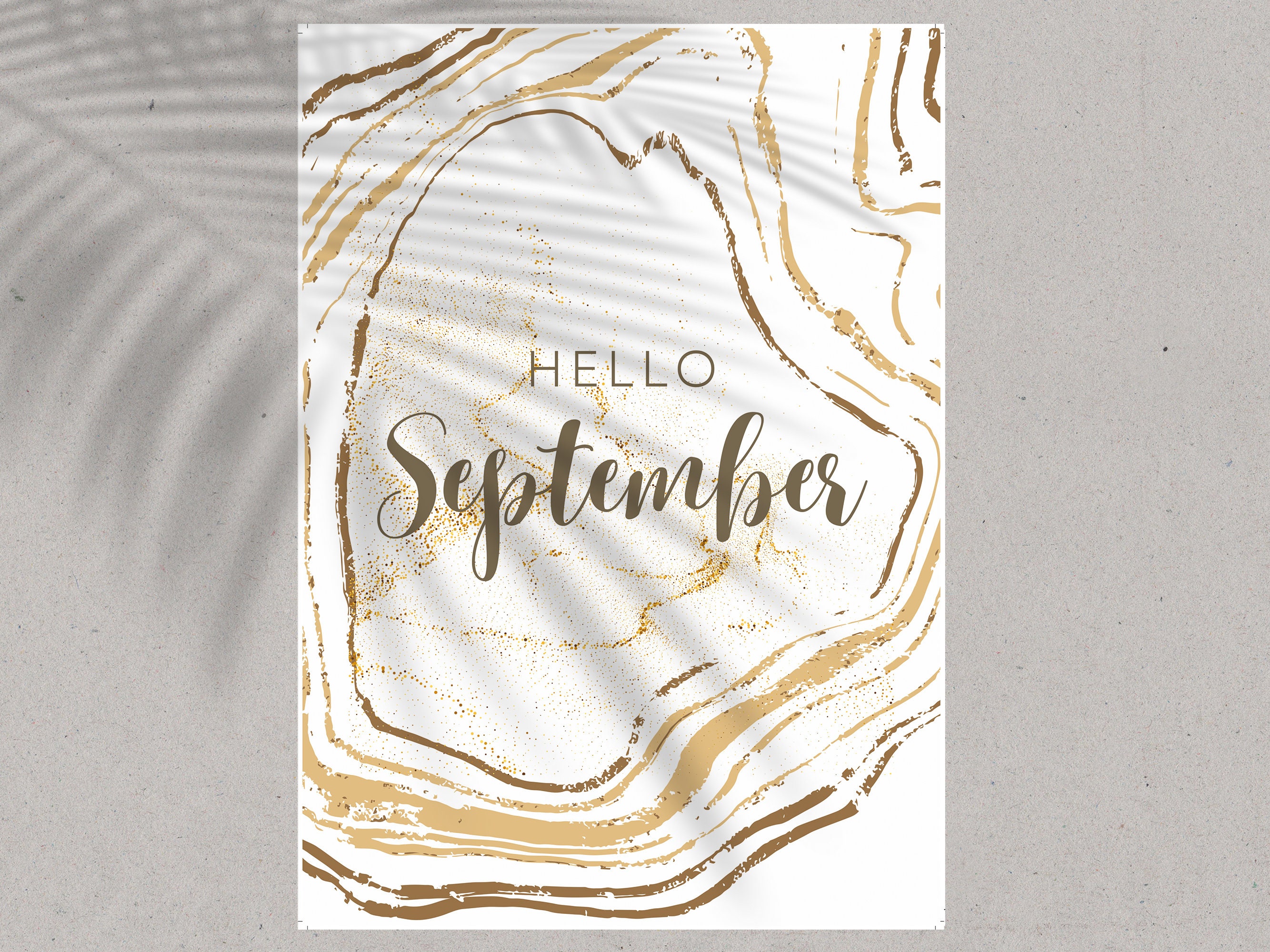 Hello September Poster Printable - Etsy