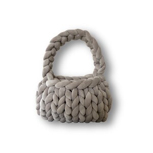 Handmade Velvet Chunky Knit Bag: Korean Style Mandu Purse - Etsy