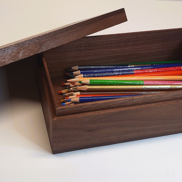 Wood Pencil Box - Etsy