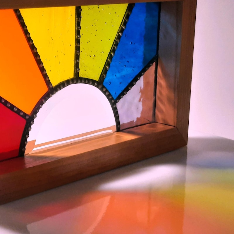 Large Stained Glass Panel - Etsy