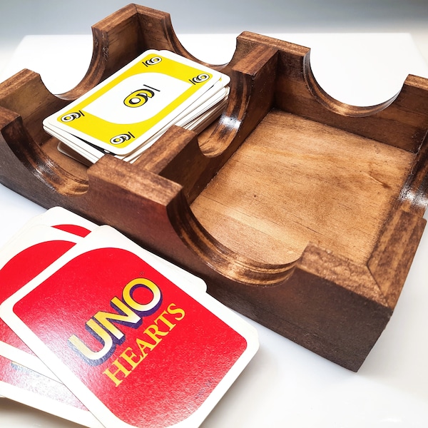 Wooden Card Holder Tray - Etsy