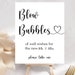 Blow Bubbles Wedding Sign Template, Well Wishes, Printable, DIY, Try ...